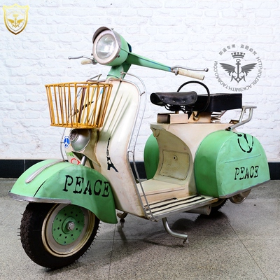 仿真复古怀旧风摆件摩托车模型