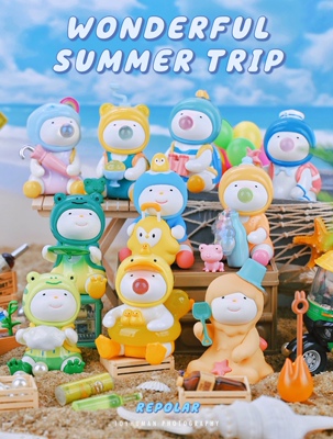 正版吐泡泡repolar奇妙夏之旅系列盲盒潮玩手办玩具摆件礼物车载