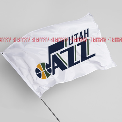 NBA犹他爵士篮球俱乐部青少年学生周边队旗旗帜旗子定制Utah Jazz
