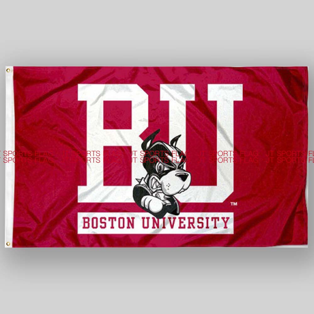 NCAA波士顿大学梗队旗旗帜定制Boston University Terriers Flag_虎窝淘