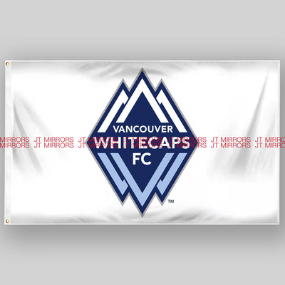 MLS美国职业足球联赛温哥华白帽队旗Vancouver Whitecaps FC flag