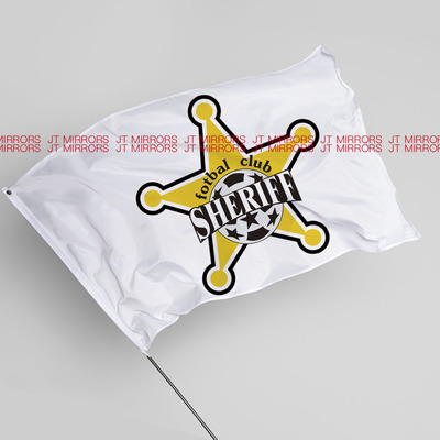 欧冠联赛谢里夫足球俱乐部球队周边应援队旗定做Sheriff Tiraspol