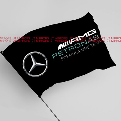 F1方程式赛车梅赛德斯奔驰汉密尔顿队旗帜Mercedes AMG Petronas