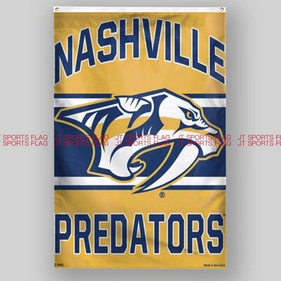 NHL美国纳什维尔掠夺者冰球俱乐部冠军队旗Nashville Predators