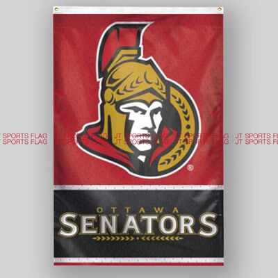 NHL加拿大渥太华参议员冰球俱乐部冠军队旗Ottawa Senators flags