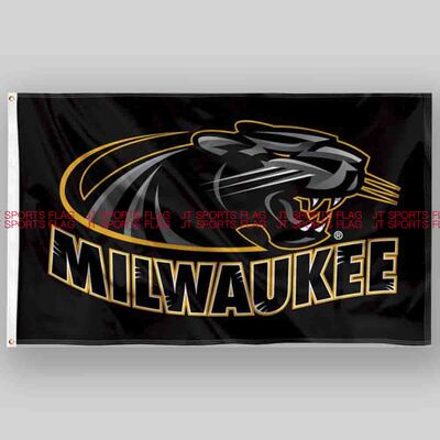 NCAA华盛顿大学密尔沃基黑豹旗帜