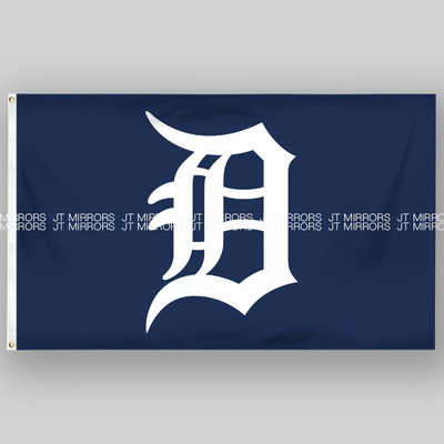 mlb美国底特律老虎棒球旗帜定做