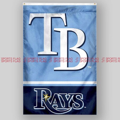 MLB美国坦帕湾光芒队棒球俱乐部周边冠军队旗旗帜Tampa Bay Rays