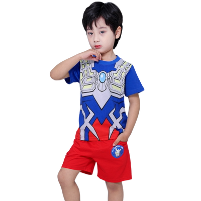 Ultraman奥特曼夏季儿童棉套装潮