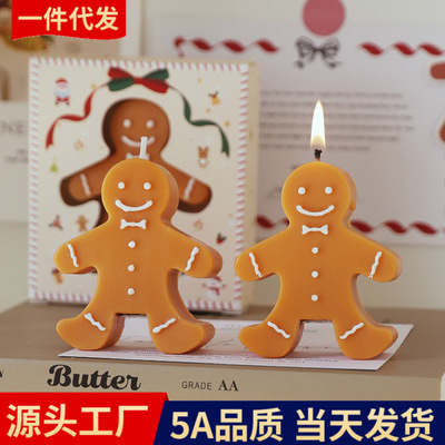 Christmas Gingerbread Man Candle, Xmas Aroma Gift