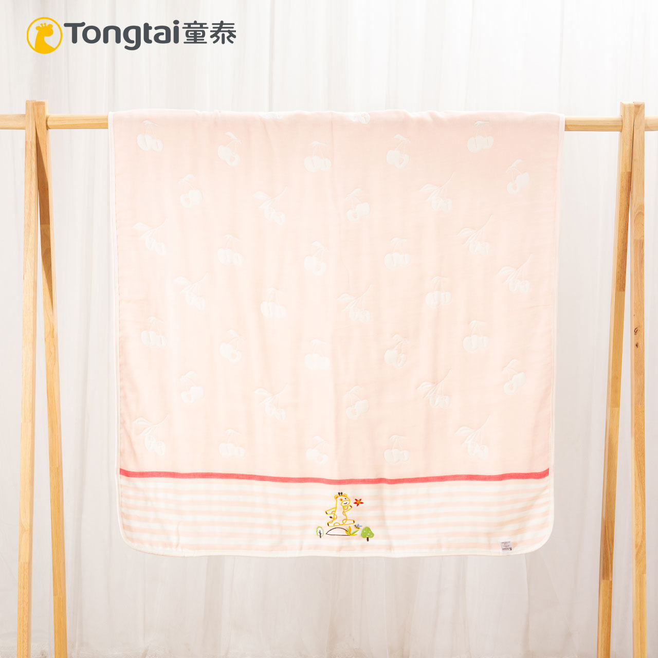 童泰春秋夏季新生婴幼儿童小被子纯棉五层纱布薄款午睡被男女宝宝