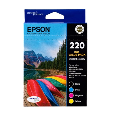 原装EPSON 220XL墨盒 XP420 424 320 WF2630 2650 2660 2750 2760