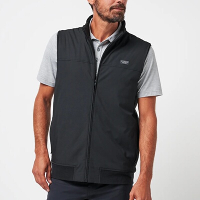 代购TravisMathew Wanderlust Vest男子舒适弹力高尔夫背心马甲