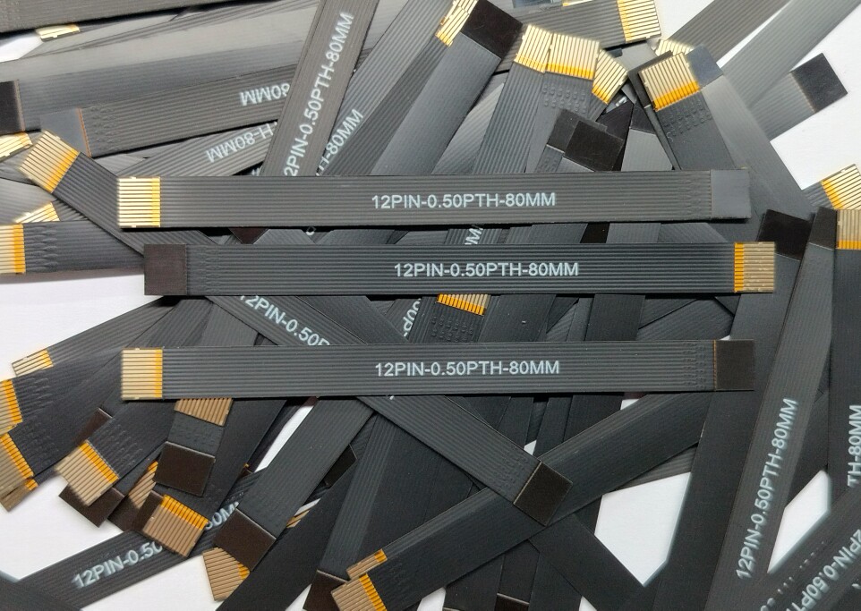 12P 0.5间距80mm长度异向柔性电路板FPC排线耐高温抗干扰