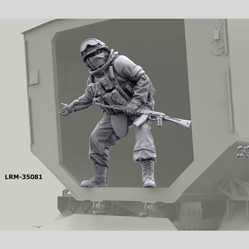 1/35人物模型俄军现代战斗系统陆军兵人GK白模手办特种部队139