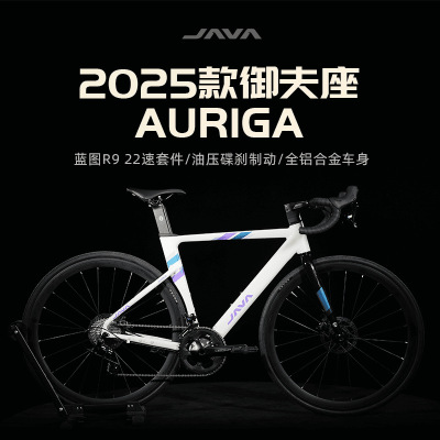 JAVA佳沃AURIGA御夫座25款22速油压碟刹前后桶轴铝合金破风公路车