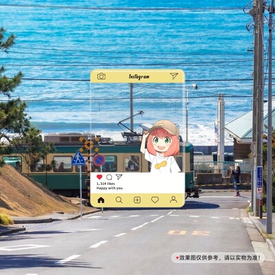 间谍过家家 65x95mm亚克力合影卡(透卡)阿尼亚次子出行二次元挂件