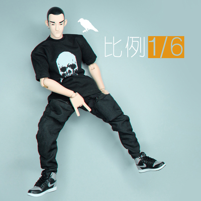 黑色兵人裤子短袖黑色兵人