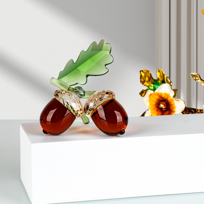 新品水晶榛果摆件男送女友