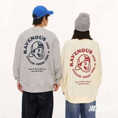 Ravenous套头卫衣宽松男女同款