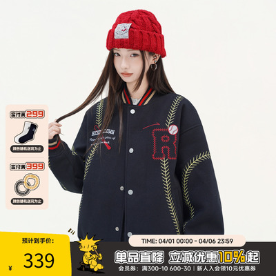 RIC运动棒球夹棉棒球服夹克潮牌