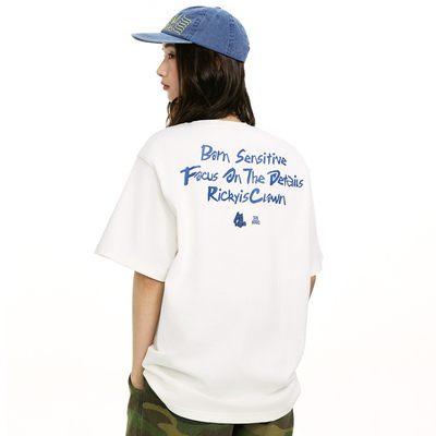 RIC字母涂鸦305G短袖T恤男女同款