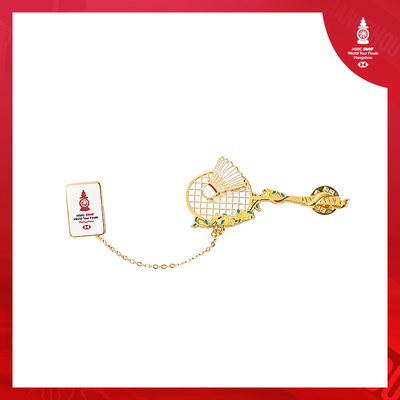 2025汇丰世界羽联世界巡回赛总决赛-球拍挂链徽章