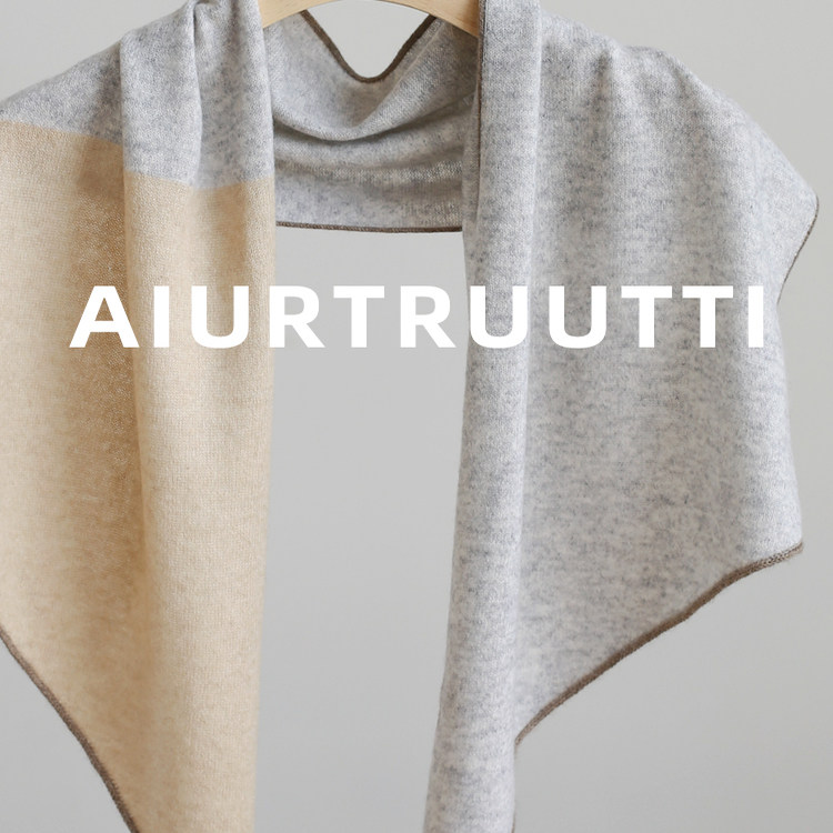 AiurtRuutti意式高智风优渥纯羊绒 盎然小披肩外搭三角巾搭配围巾