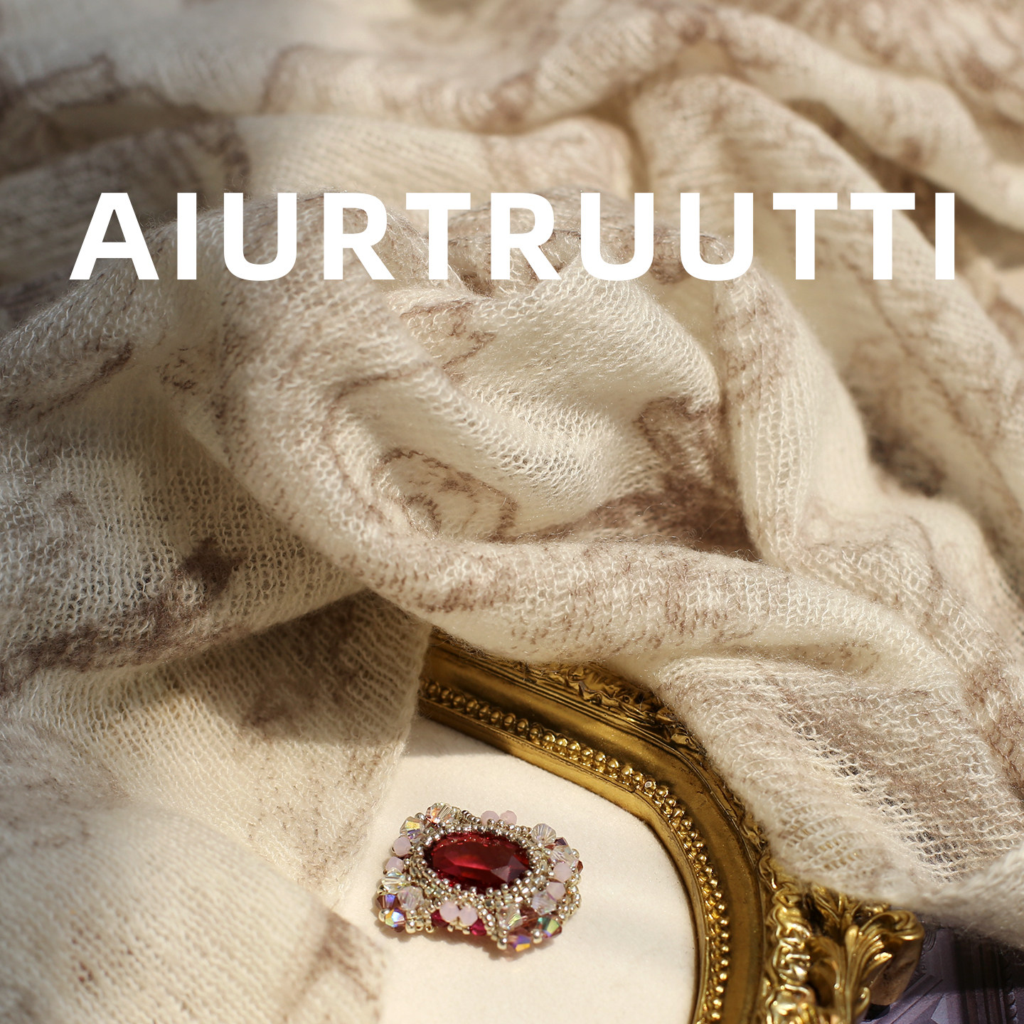 AiurtRuutti意式古典爱神降临复古 纯羊绒围巾外搭披肩防晒空调