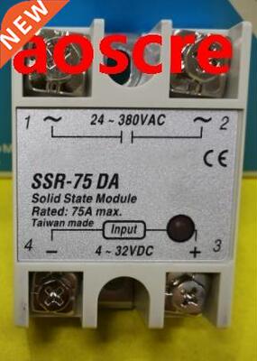 10PCS SSR-75DA Single-Phase Solid State Relay 75A DC control