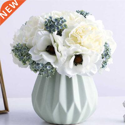 NEW Nordc peony bouquet anemone weddng brdal bouquet slk