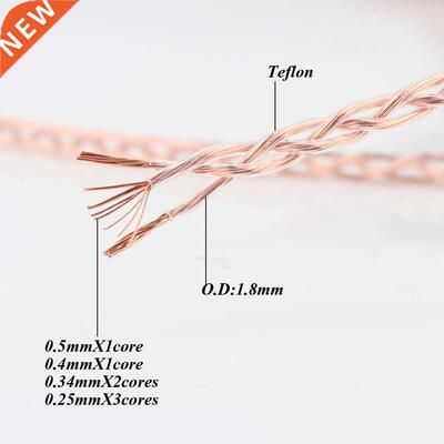 5M 3Cu OCC Copper Wire PTFE Copper RCA Cable hifi audio inte