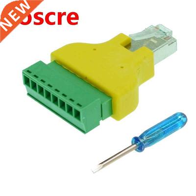 1Pcs color RJ45 connector RJ45 to Screw Terminal Adaptor RJ4