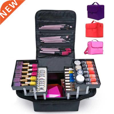 Multilayer Clapboard Cosmetic Bag Case Beauty Salon Tattoos