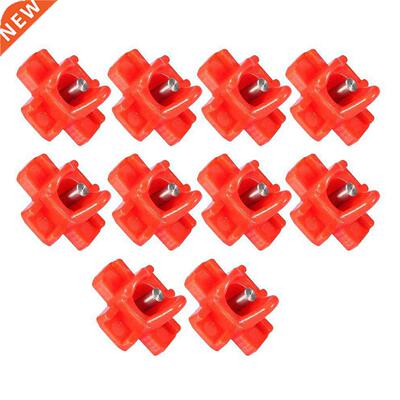 10Pcs Poultry Chicken Nipple Drinker Drinking Fountain Red