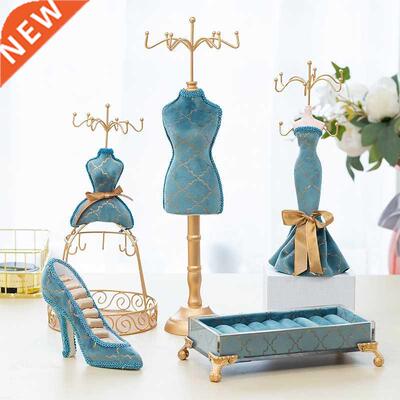 Series Cage Shape Jewelry Display Holder Tray Gilding