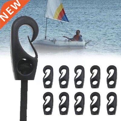 10pcs/set Plastic Elastic Rope Hook Sailing Clips
