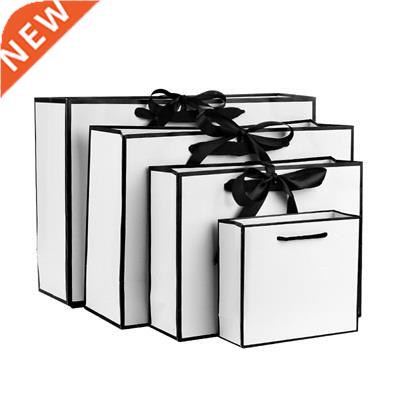 Fashion White Gift Packaging Bag With Bow For Wedding Party