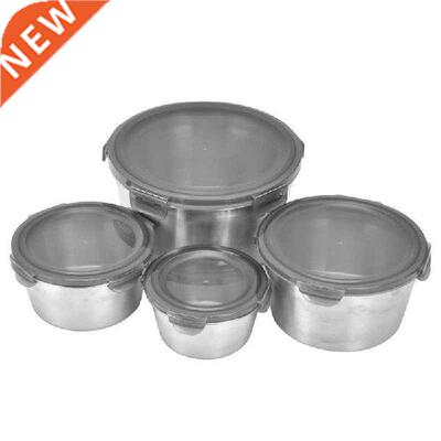 Metal Lunch Box 4 Various Sizes Stainless Steel Food