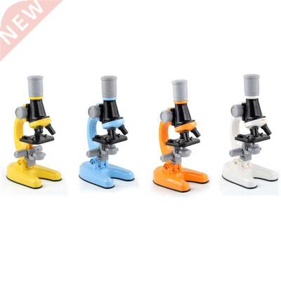 Kids Biological Microscope Microscope Kit Lab LED 100X-400X-