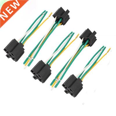 DC 12V/24V 40A Cross Type 4-Pin Car Relay Socket Harness Con