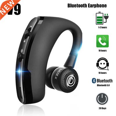 Headphone V9 Bluetooth-compatible Earphone Hands-free Wirele