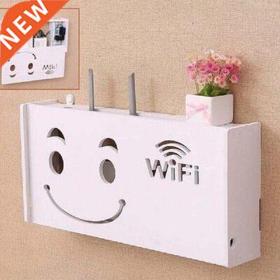 Wireless Wifi Router Storage Box PVC panel Shelf Wall