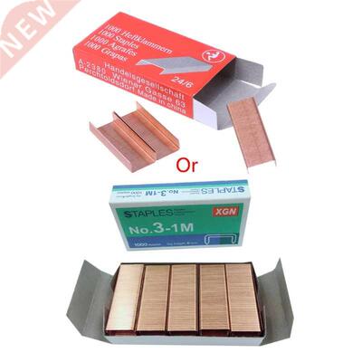 1000Pcs/Box 12mm 12# 24/6 Creative Metal Staples Office Scho