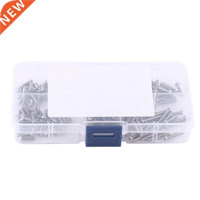 180PCS 304 M2.5 Pan Head Hex Socket Screw Assortment Kit for