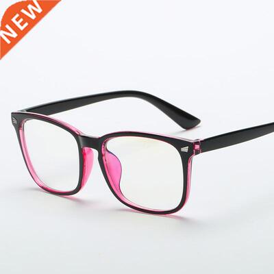 Fashion unisex Anti blue light Square plain glasses full fra