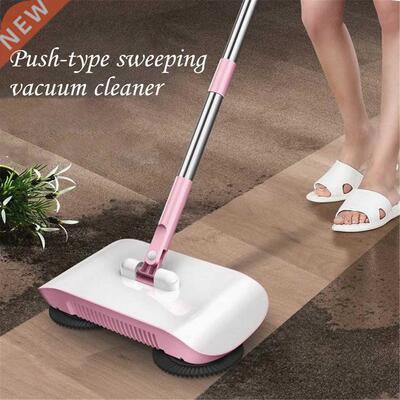Hand Push Broom Robot Vacuum Cleaner Floor Home Kitchen Swee