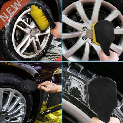 Car Wheel Brush Tire Cleaner with Handle Detailing Brush Tyr