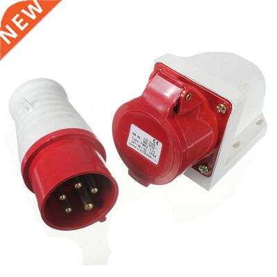 16 Amp 5 pin Plug & Socket Weatherproof IP44  Phase 80-4
