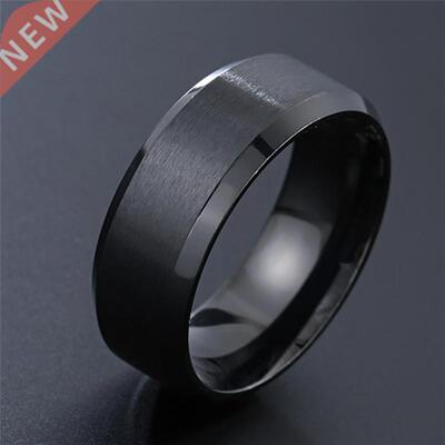 Modyle 2022 New Fashion Punk Vintage 8mm Classic Ring Male G